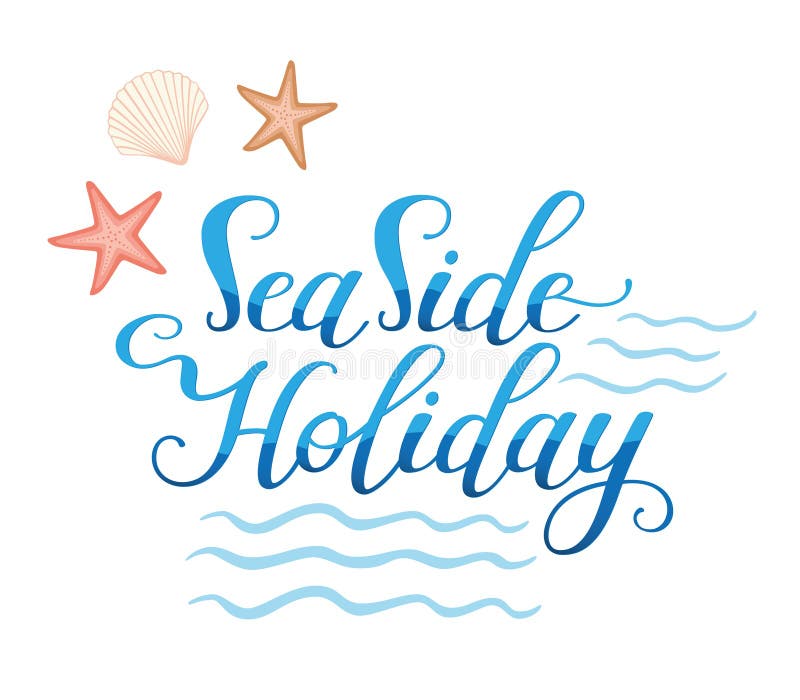 Seasside Holidays Logo stock vector. Illustration of concept - 121282566