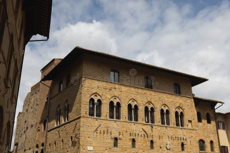 The Seat of a Bank in an Ancient Medieval Palace in Dei Priori Square ...
