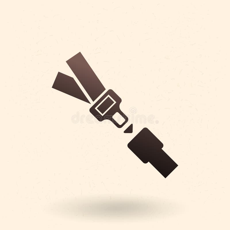 Seat Belt Vector Black Basic Icon Stock Illustration - Illustration of flat, airplane: 375577276