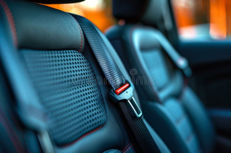 Seat Belts in the Car Interior, Safety Concept Stock Image - Image of ...