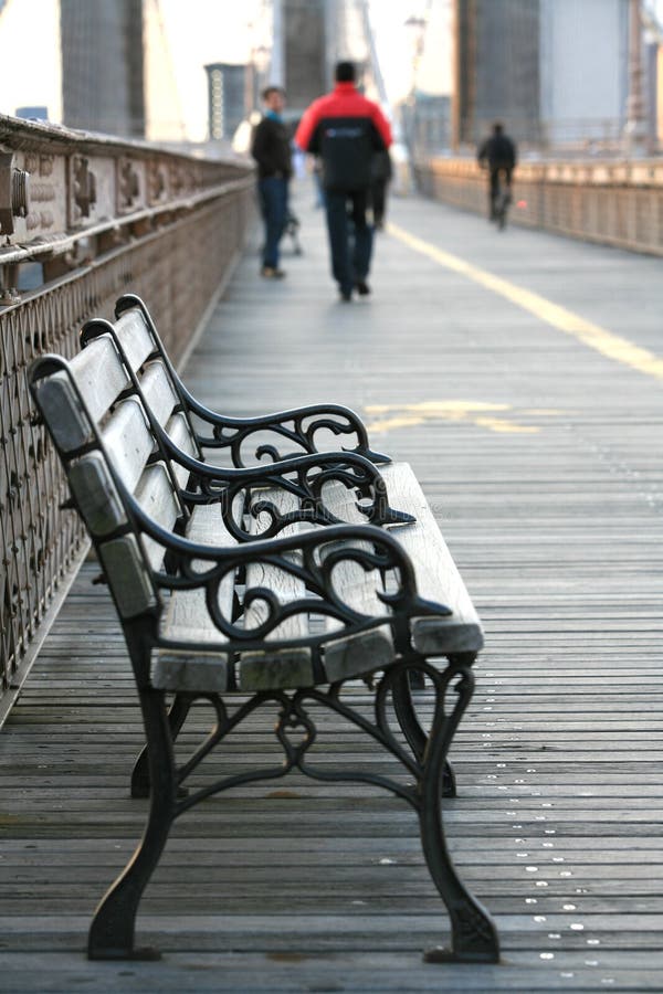Seat on the Bridge. stock photo. Image of time, bridge - 2410420