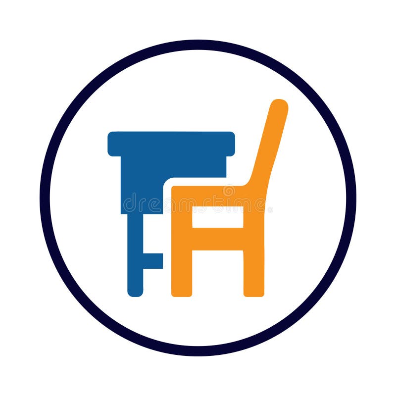 Seat, Chair, Bench, School Bench, Table, Desk, School Student Desk Icon ...