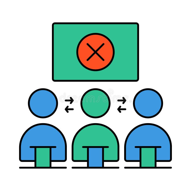 Seat, Distance, Virus, No Seat, Keep Seat Distance Icon Stock Vector ...