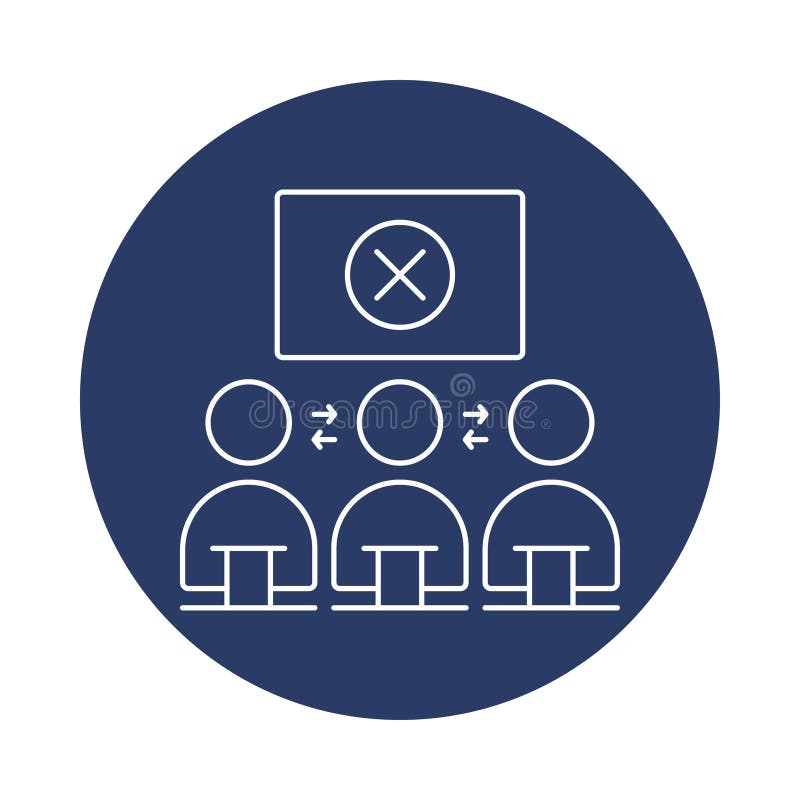 Seat, Distance, Virus, No Seat, Keep Seat Distance Icon Stock Vector ...