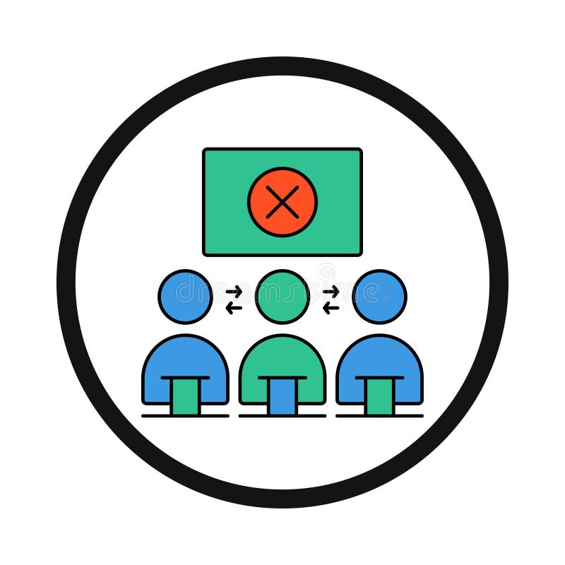 Seat, Distance, Virus, No Seat, Keep Seat Distance Icon Stock Vector ...