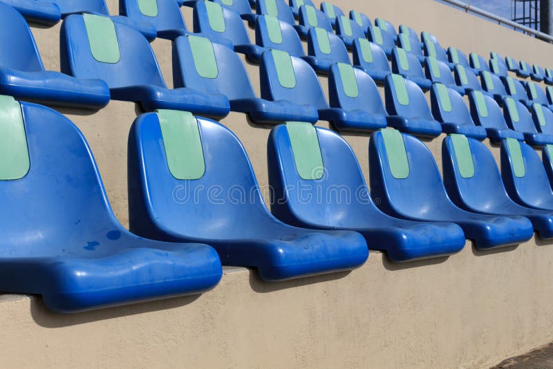 Seat of football stadium. stock image. Image of group - 58413551
