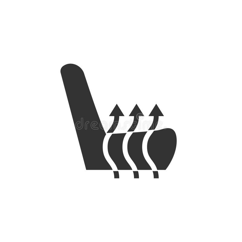 Seat Heating Icon in Simple Design. Vector Illustration Stock Vector ...