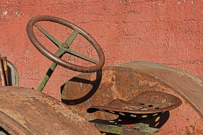Seat of Old Rusty Tractor stock photo. Image of rusty - 46274192