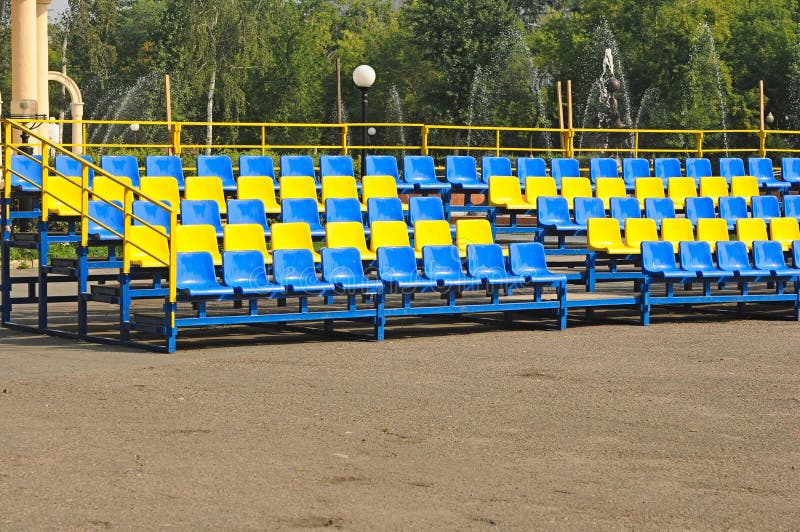 Seat stock image. Image of football, blue, music, playing - 32686781