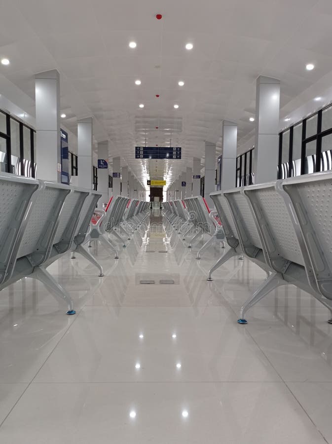 The Seat is the Seat for the Train Attendants at the Station Stock ...