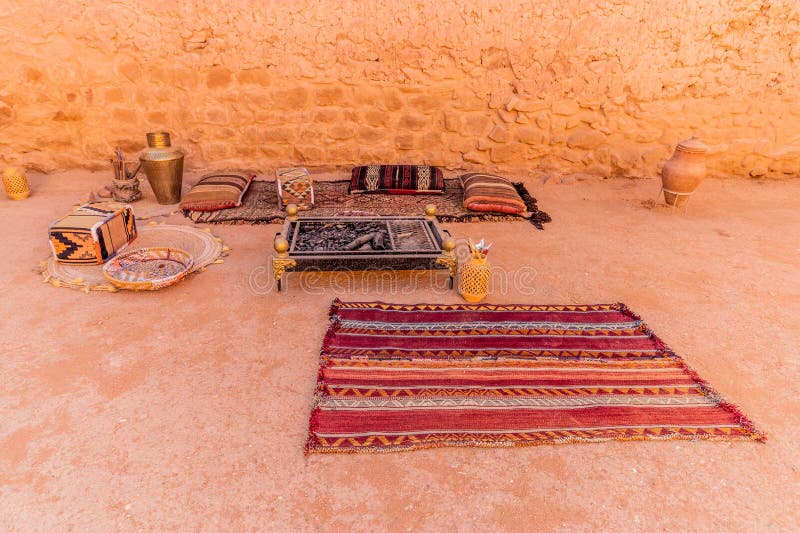 Seating Area in Al Ula Old Town, Saudi Arab Stock Photo - Image of ...