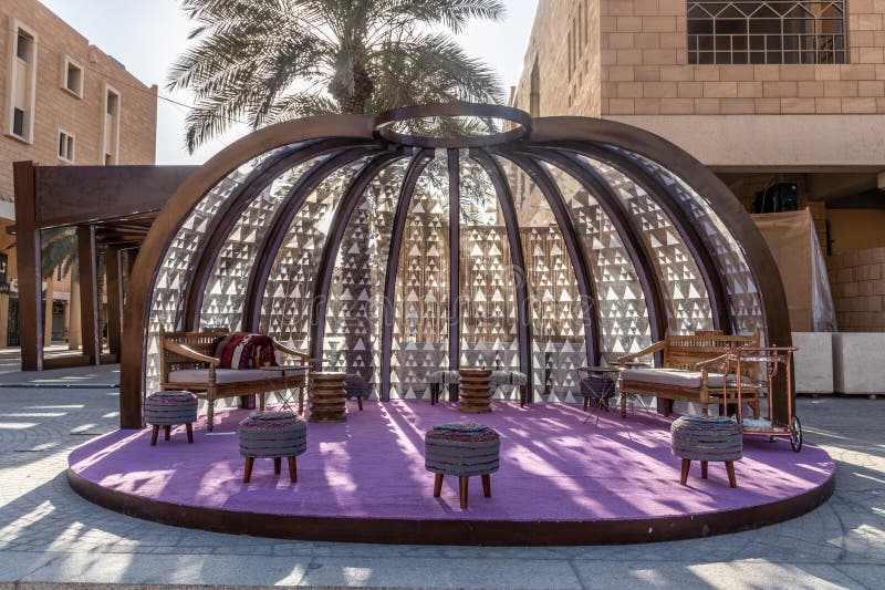 Seating Area Built for Riyadh Season 2021, Saudi Arab Stock Photo ...