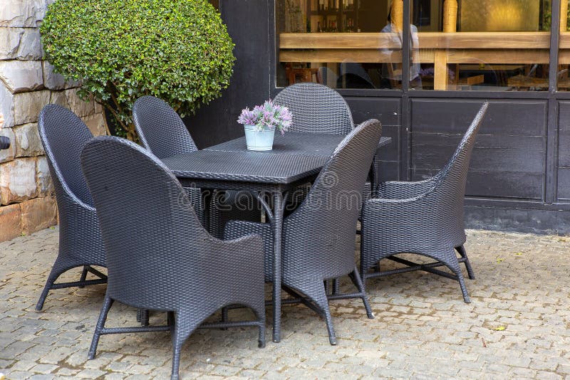 Seating for Customers in the Coffee Shop Stock Image - Image of ...