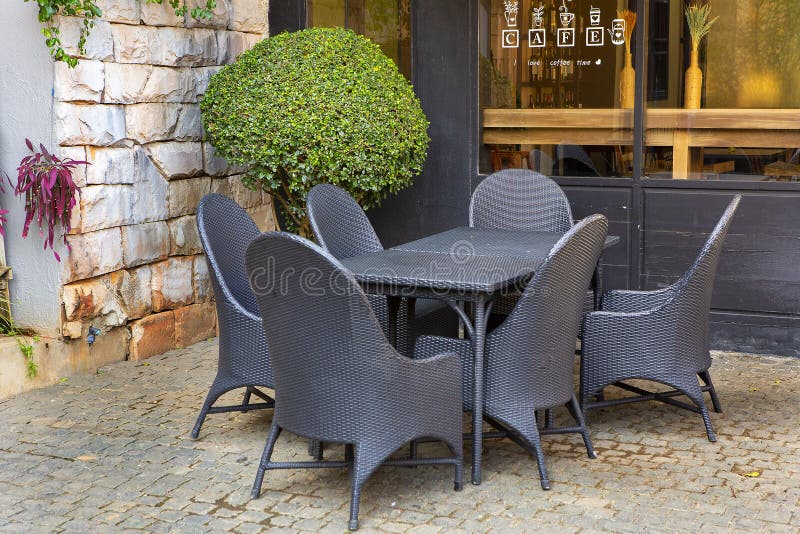 Seating for Customers in the Coffee Shop Stock Image - Image of ...