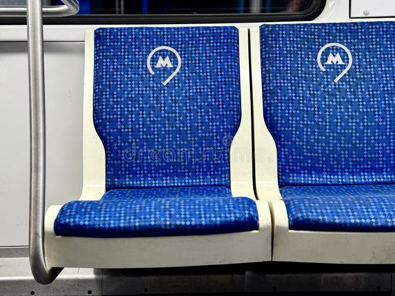 Seating for Passengers of the Moscow Metro Editorial Photo - Image of ...