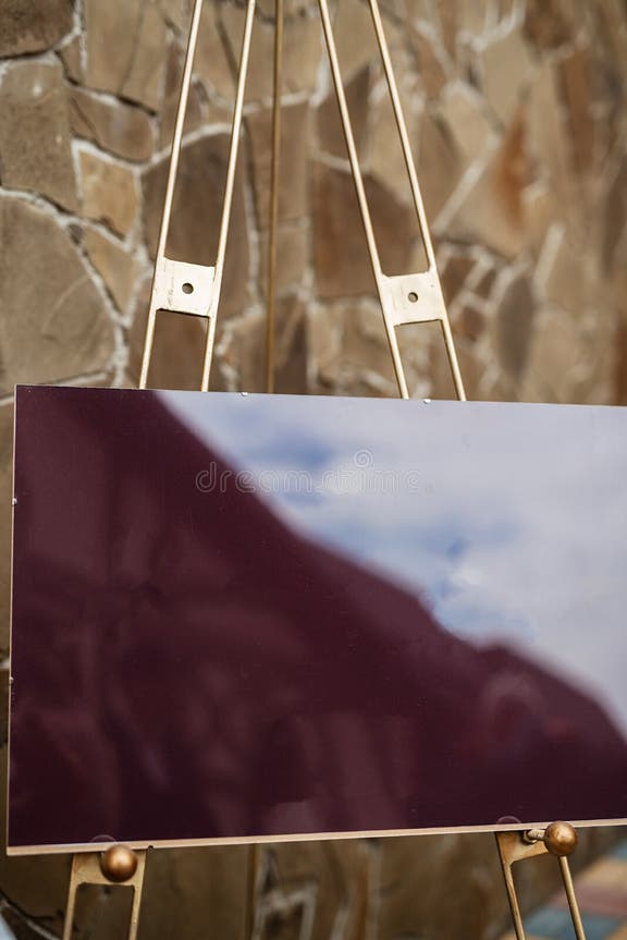 Seating Plate for Restaurant Guests Stock Image - Image of stand ...