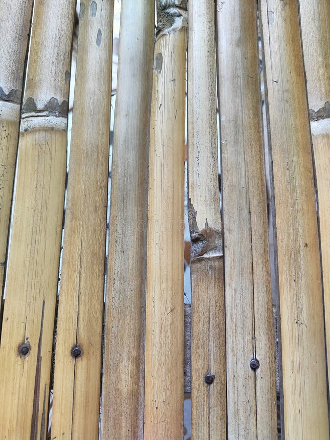 The Seating Surface is Made of Split Bamboo Stock Image - Image of ...