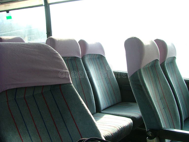 Seats in a bus stock image. Image of travel, stripe, transport - 126449