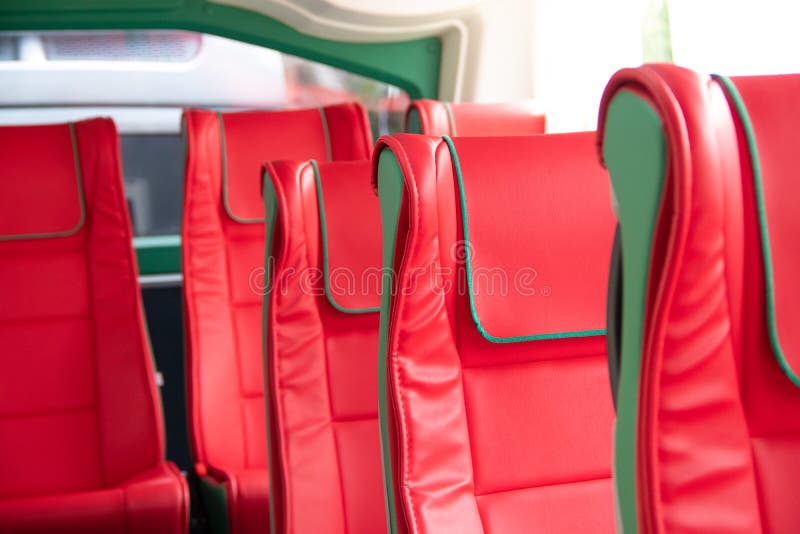 Seats on the Bus. Public Transport Stock Image - Image of indoor ...