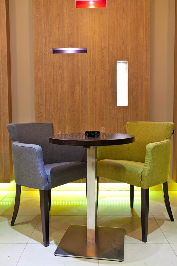 Seats in cafe bar stock image. Image of beige, standard - 18576775