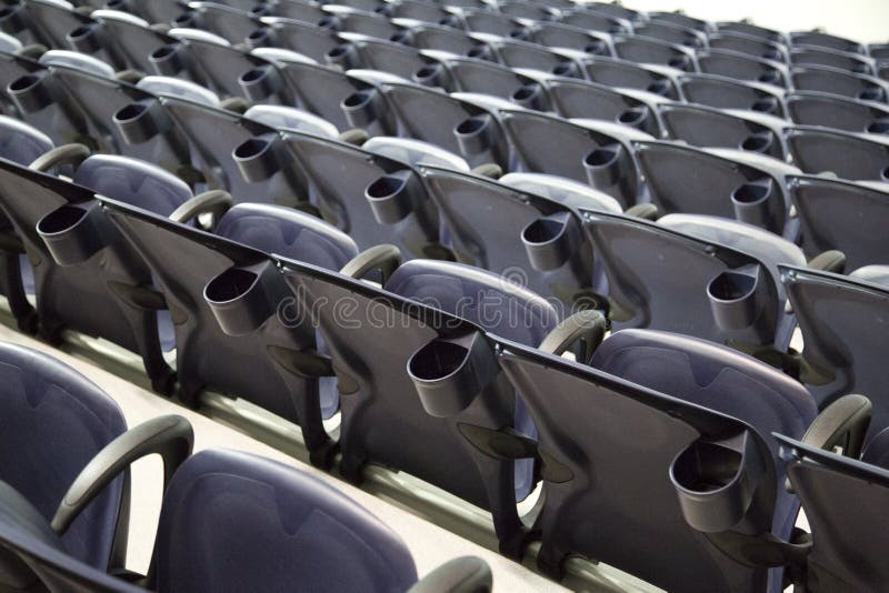 Seats with Cup Holder in a Stadium Stock Photo - Image of tickets, size ...