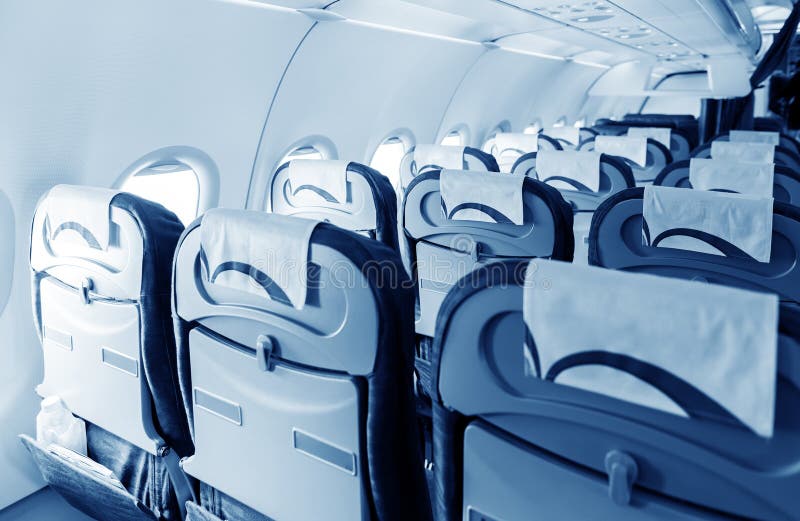 Seats and Folding Table stock image. Image of aircraft - 92346527
