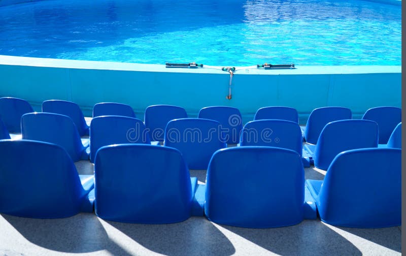 Seats in Front of the Pool. Stock Photo - Image of chair, conference ...