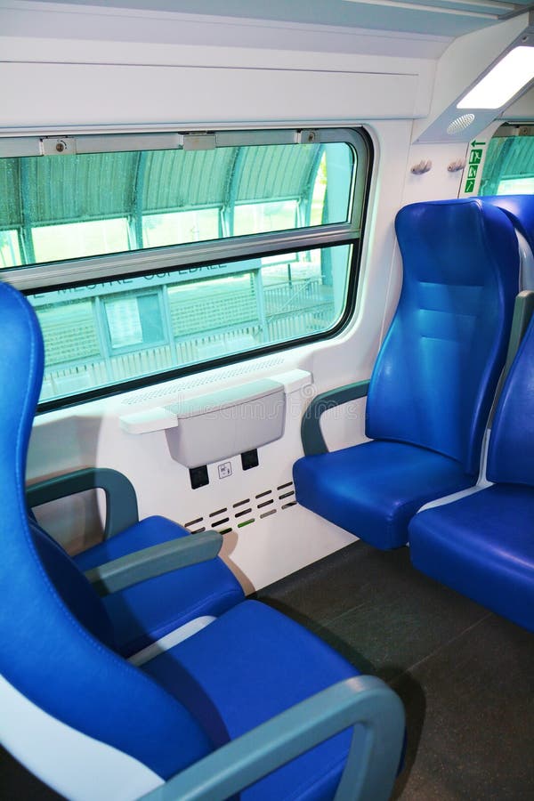 Seats Inside a Modern Train Stock Photo - Image of removed, track: 78142342