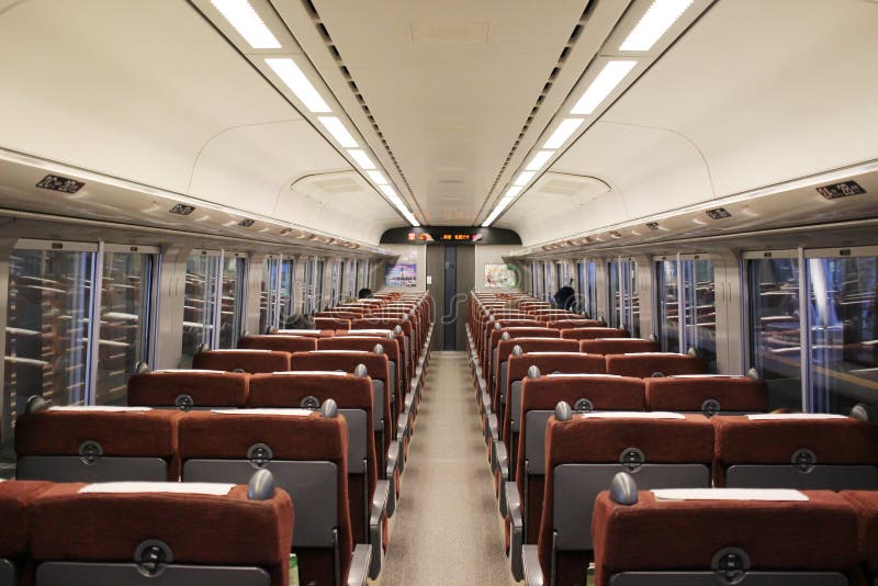 Japan Express Train Inside at Stop Station Editorial Stock Photo ...