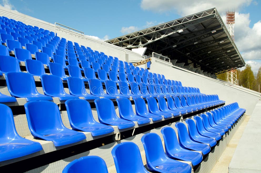 Seats at stadium stock photo. Image of aisle, sporting - 14210382