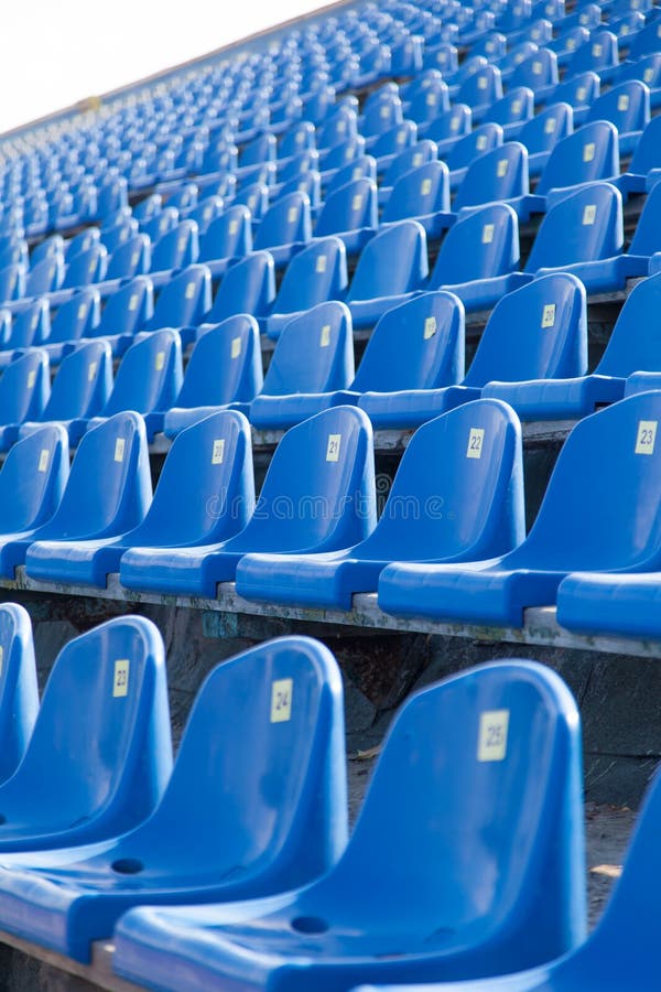 Seats in the Stadium To Support Groups Stock Photo - Image of club ...