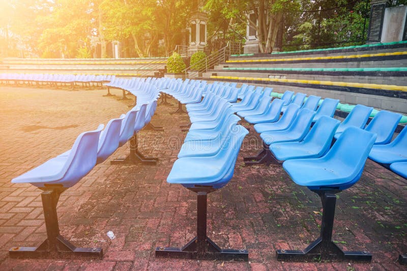 Seats the Stands of Spectators in a Field Where the Show is Held Stock ...
