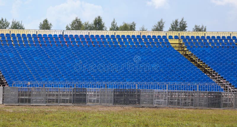 Seats on the Stands of the Stadium Stock Image - Image of football ...