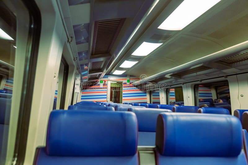 Inside High Speed Train stock image. Image of indoors - 272505811