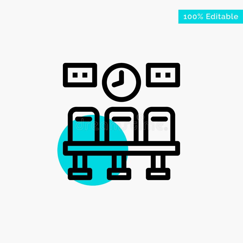 Seats, Train, Transportation, Clock Turquoise Highlight Circle Point ...