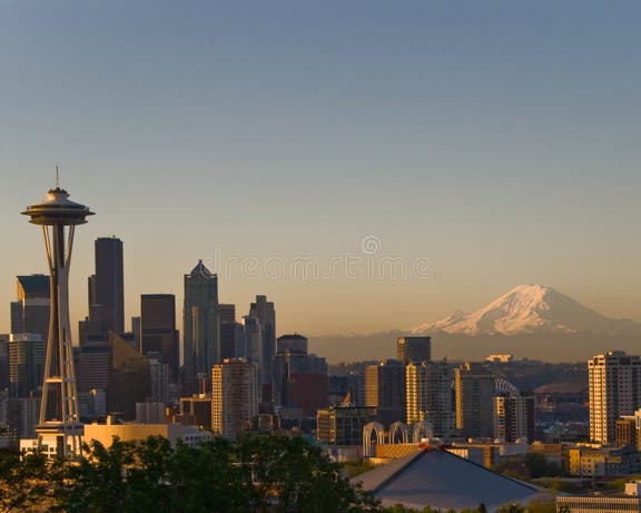 Seattle stock photo. Image of seattle, rainier, city - 25141684