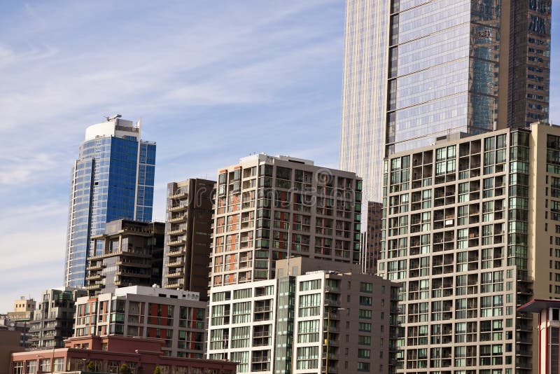 Seattle architecture stock photo. Image of close, boats - 25426208