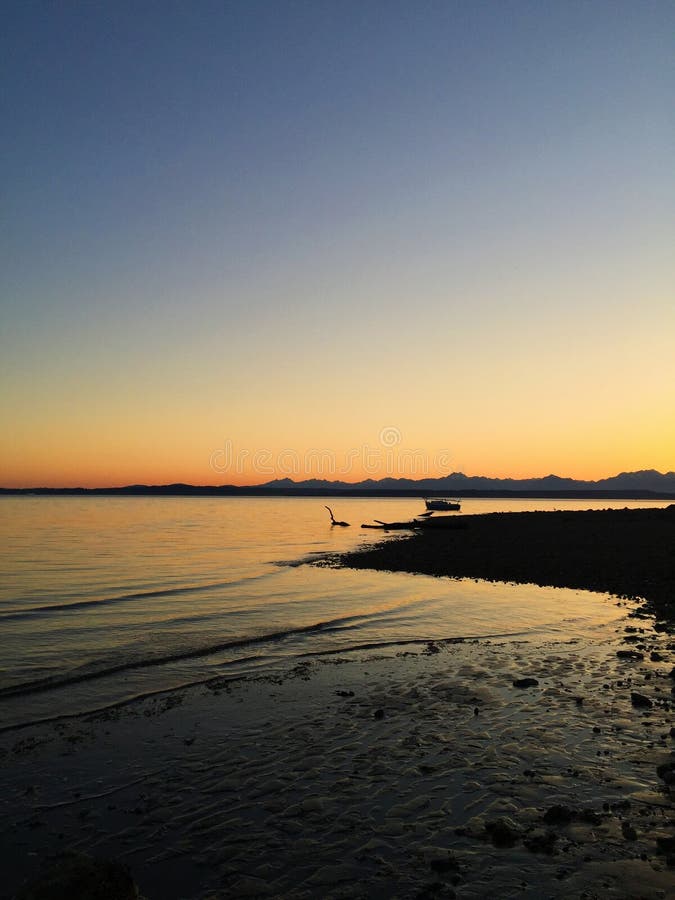 Seattle stock image. Image of seattle, beautiful, sunset - 71295915