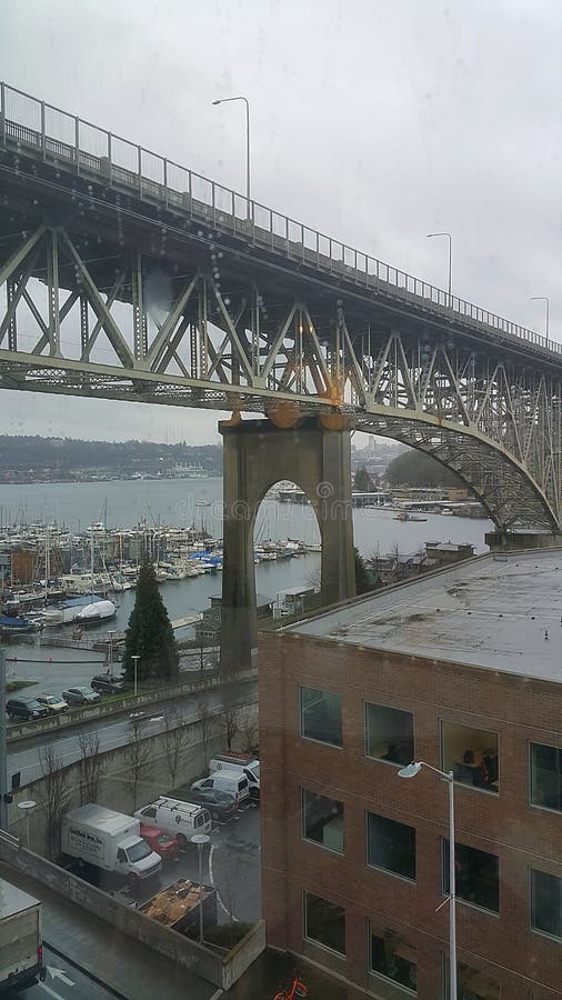 Seattle bridge editorial stock image. Image of seattle - 109597969