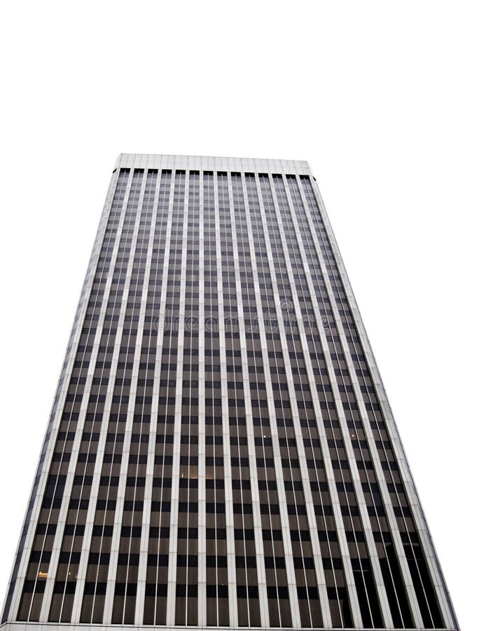 Tall Building Isolated on White Stock Photo - Image of work, isolated ...