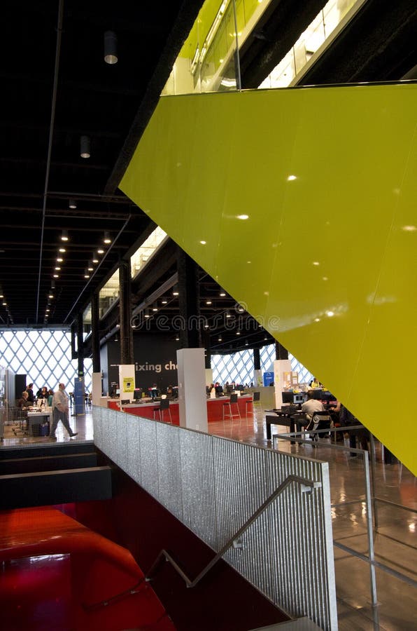 Seattle Central Library Interior Designs Editorial Photo - Image of ...