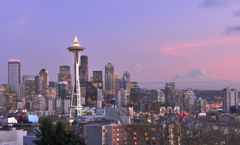 Seattle City Landscape stock photo. Image of cloud, building - 22598390