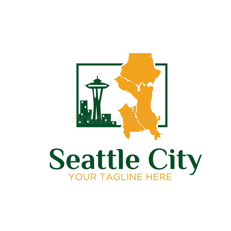Seattle city logo designs stock vector. Illustration of logo - 164406609