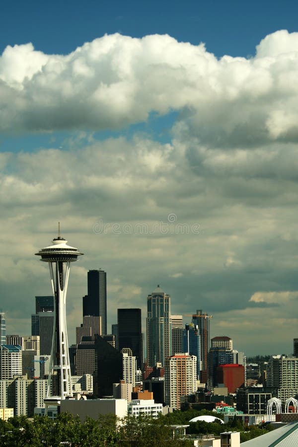 Seattle Cityscape stock image. Image of building, america - 7260277