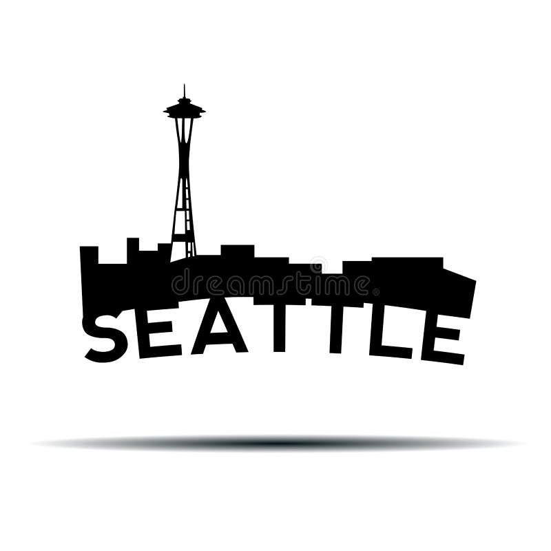Seattle Typography Emblem stock vector. Illustration of streetwear ...