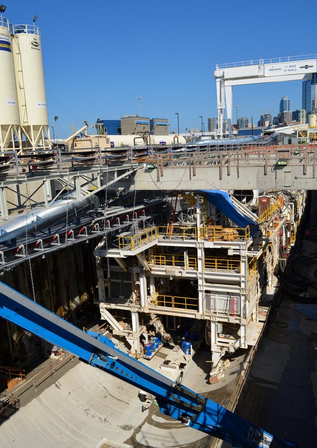 The Seattle Deep Bore Tunnel Project Editorial Stock Photo - Image of ...