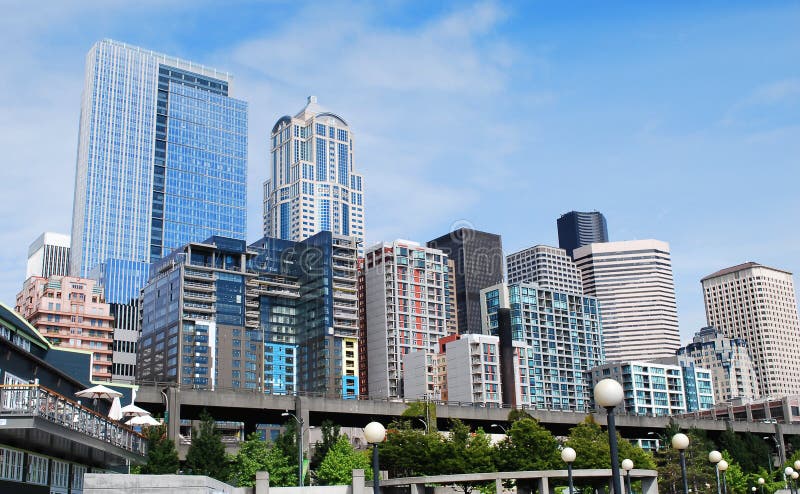 Seattle downtown stock image. Image of northwest, skyline - 8295335