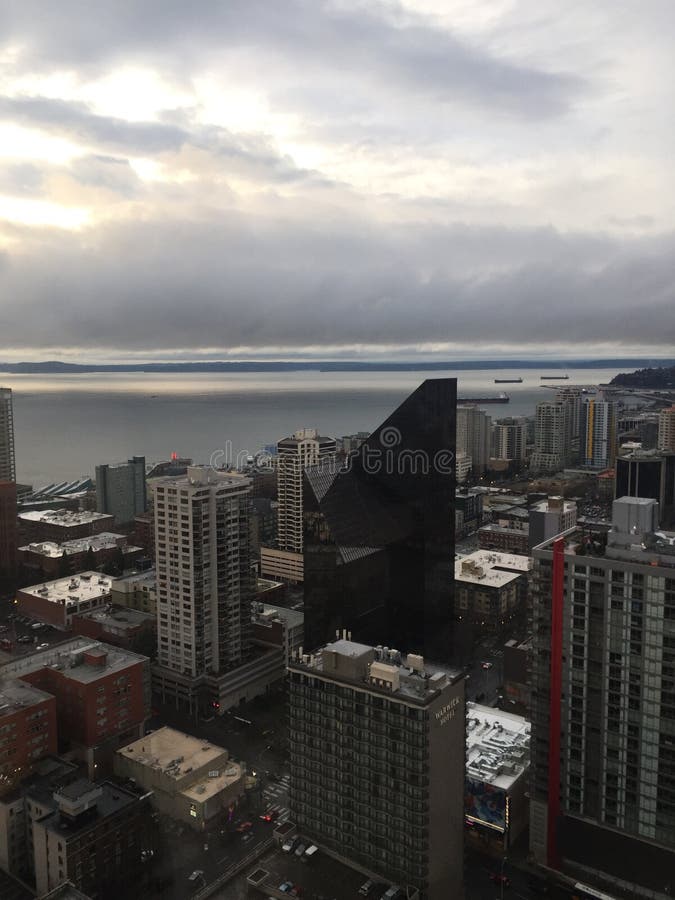Seattle downtown editorial stock photo. Image of westin - 51907178