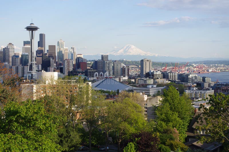 Seattle, the Emerald City of the Northwest Stock Image - Image of ...
