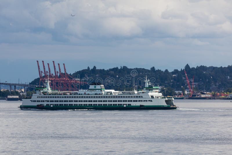 Seattle Ferry Boat editorial stock photo. Image of boats - 74816503